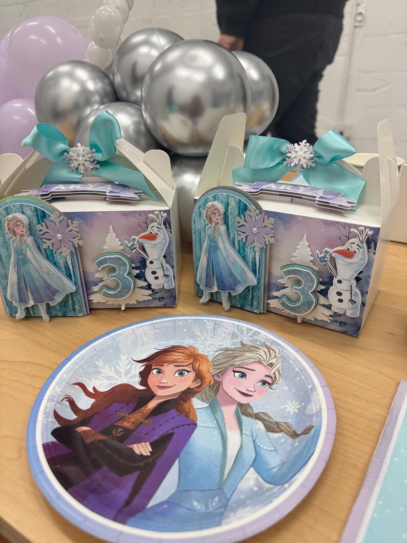 Frozen Favor Boxes/frozen Gable Boxes/frozen Birthday Party/frozen ...