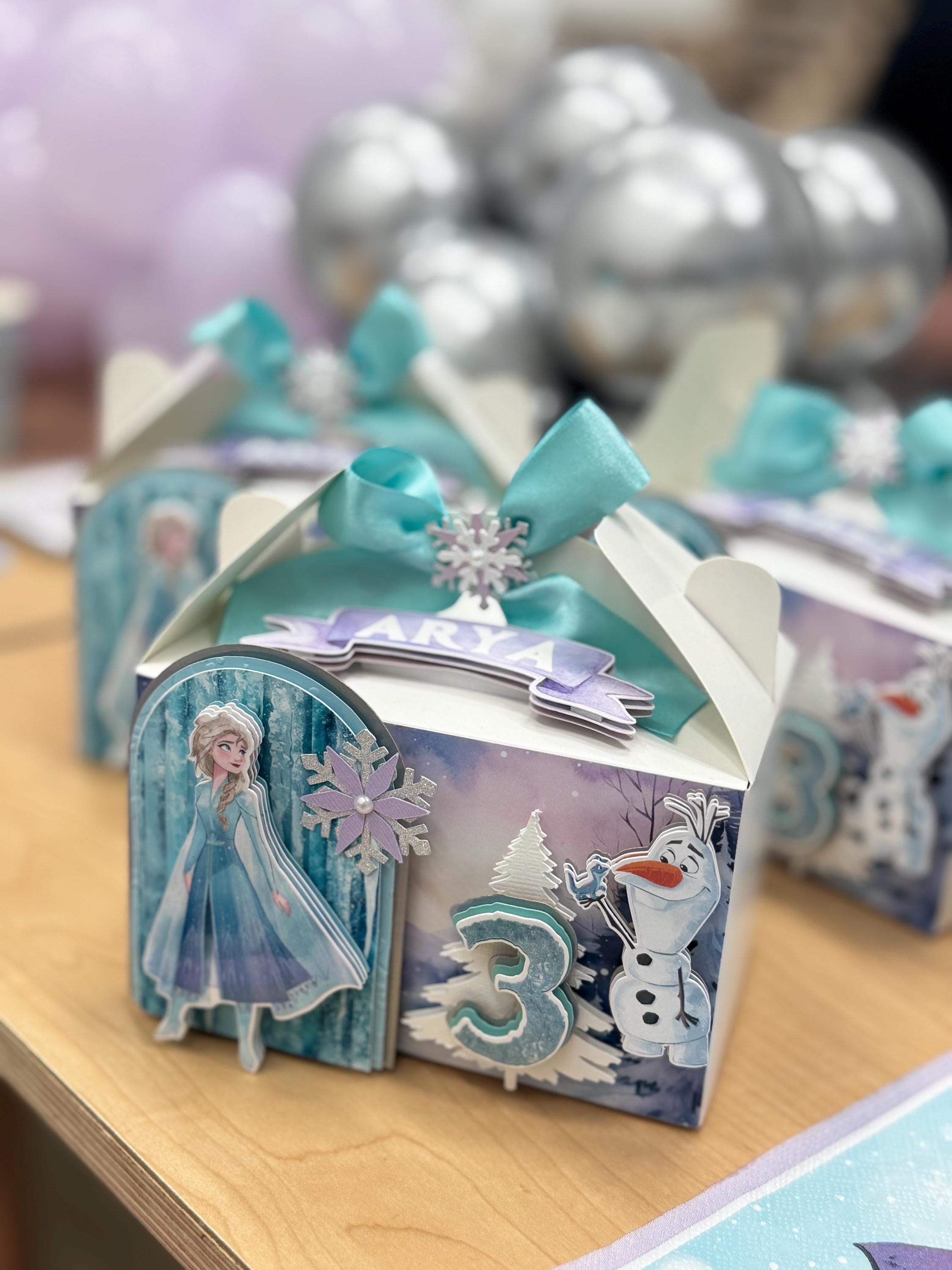 Frozen Favor Boxes/frozen Gable Boxes/frozen Birthday Party/frozen ...