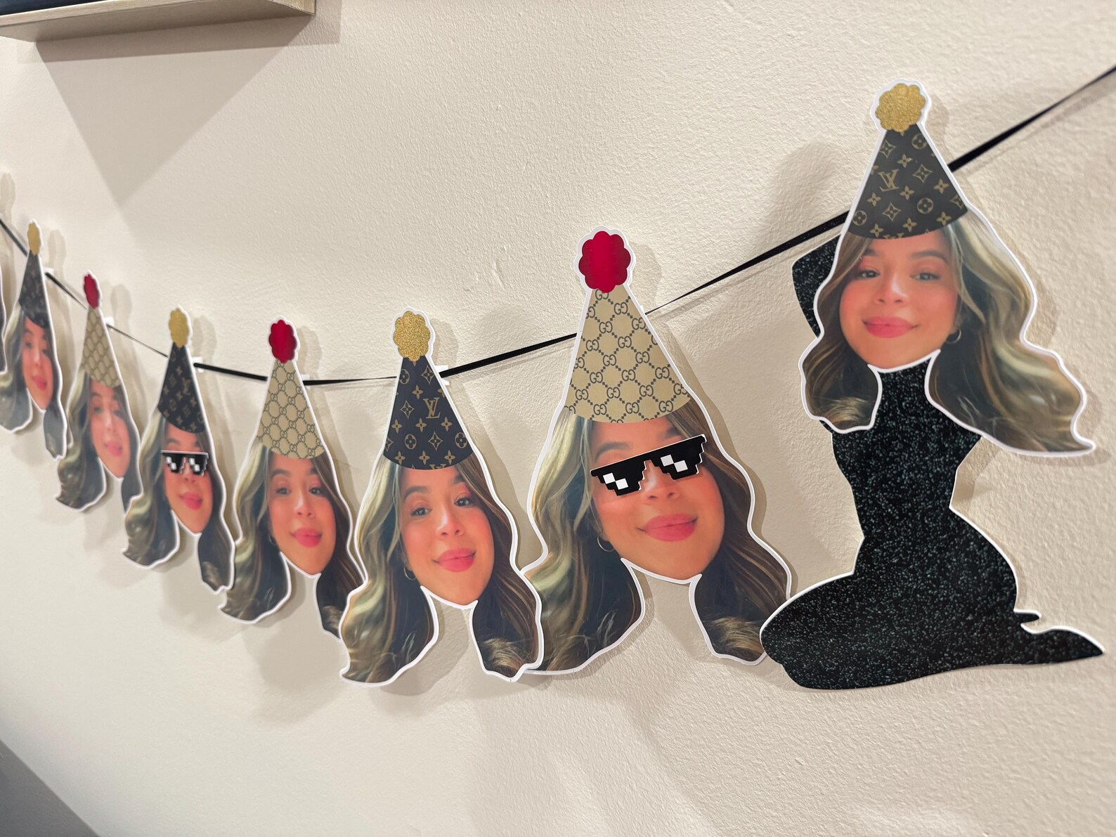 Custom Face Birthday Banner/ Personalized Party Decor - Etsy