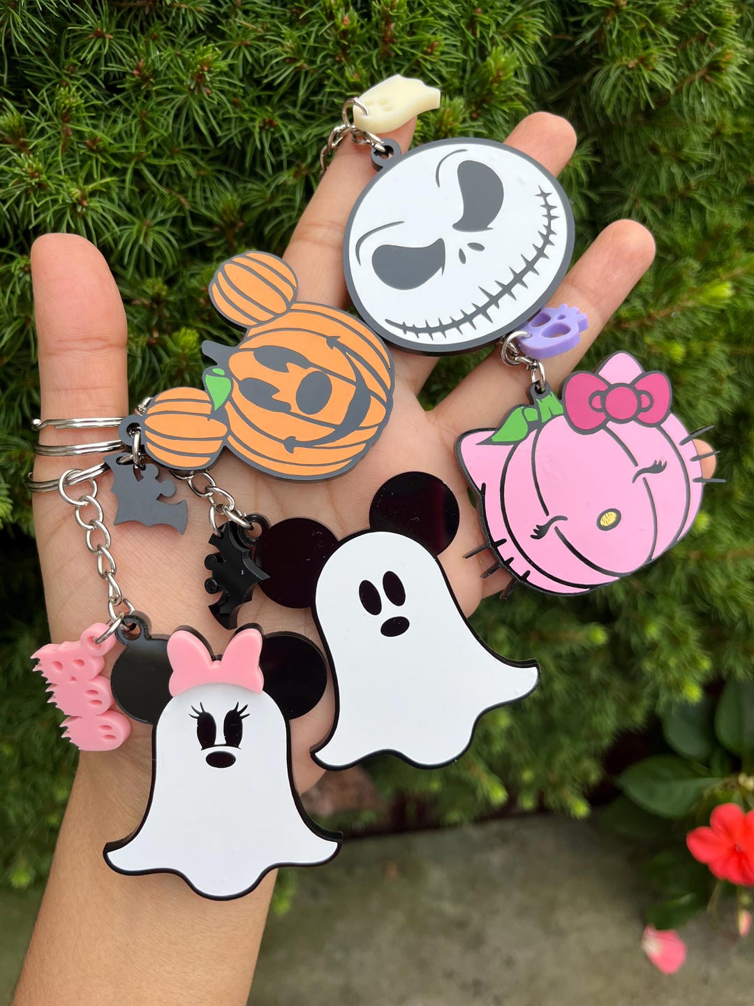 Halloween Acrylic Keychain/ Spooky Mickey Mouse Keychain/ Spooky ...