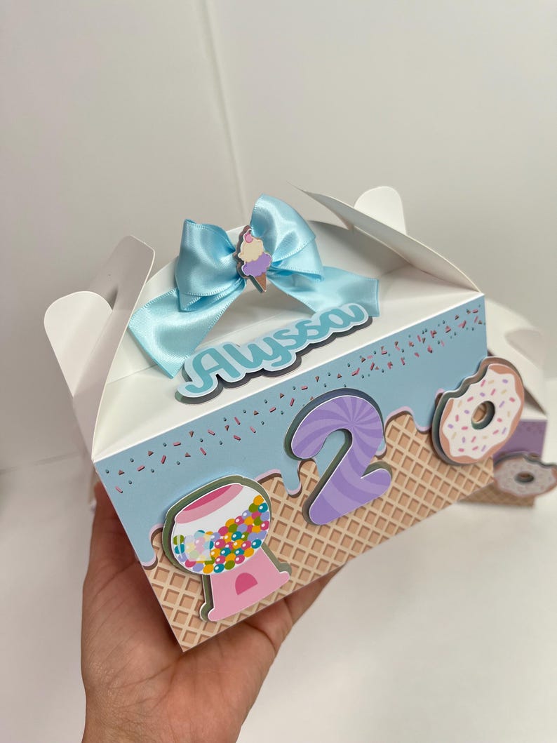 Candyland Favor Boxes/ Donut & Candy Party Treat Boxes - Etsy