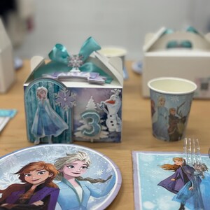 Frozen Favor Boxes/frozen Gable Boxes/frozen Birthday Party/frozen ...