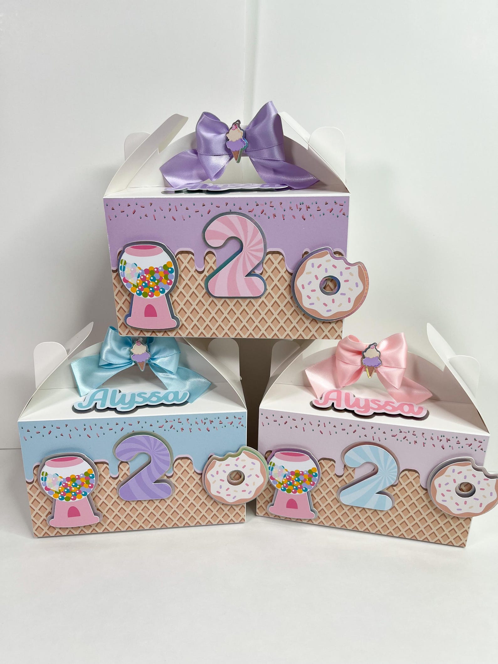 Candyland Favor Boxes/ Donut & Candy Party Treat Boxes - Etsy