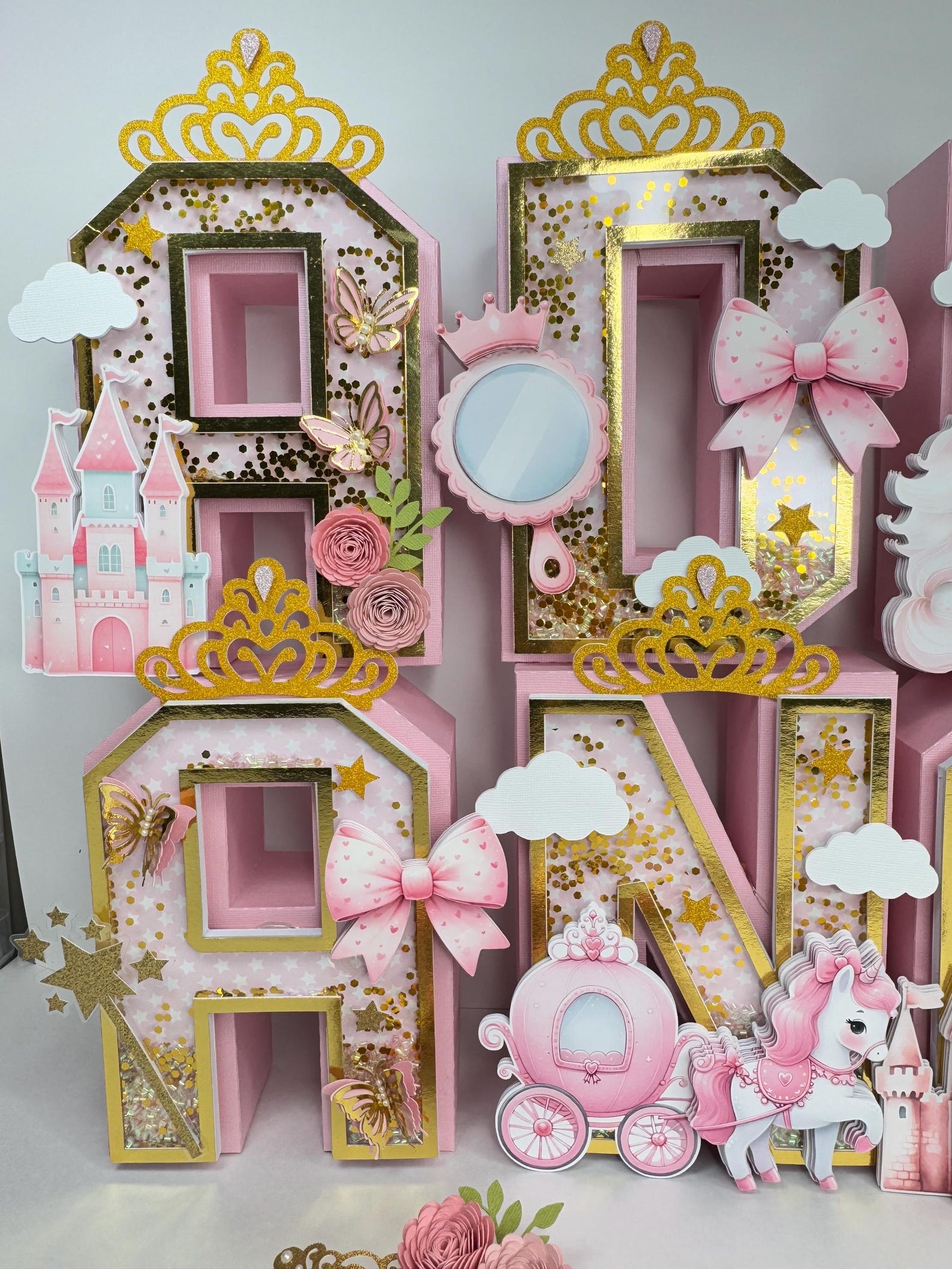 Princess 3D Letter/ Princesses Party Decor - Etsy