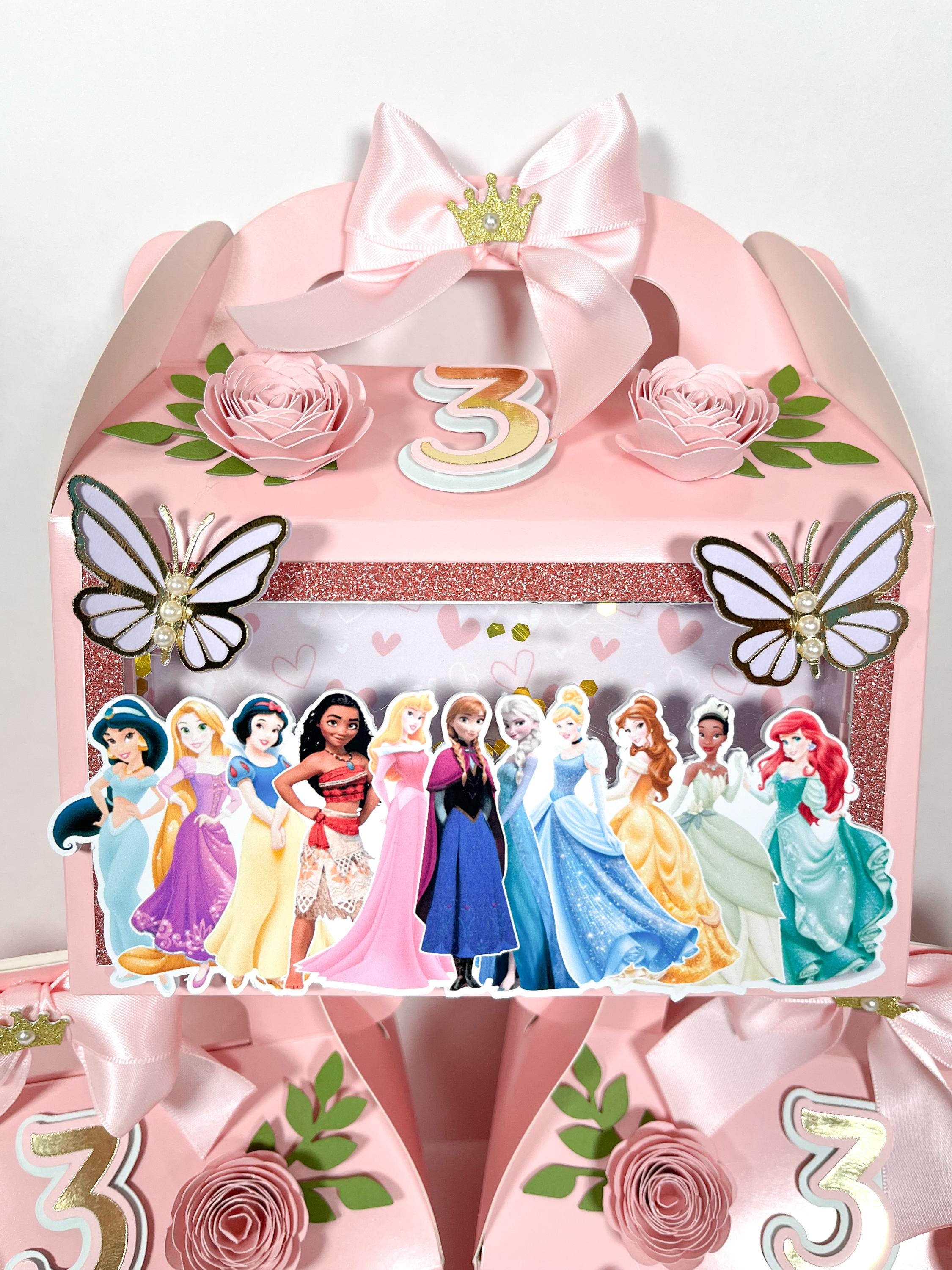 Princess Party Favor Boxes/ Pink Treat Boxes/princess Birthday Decor - Etsy