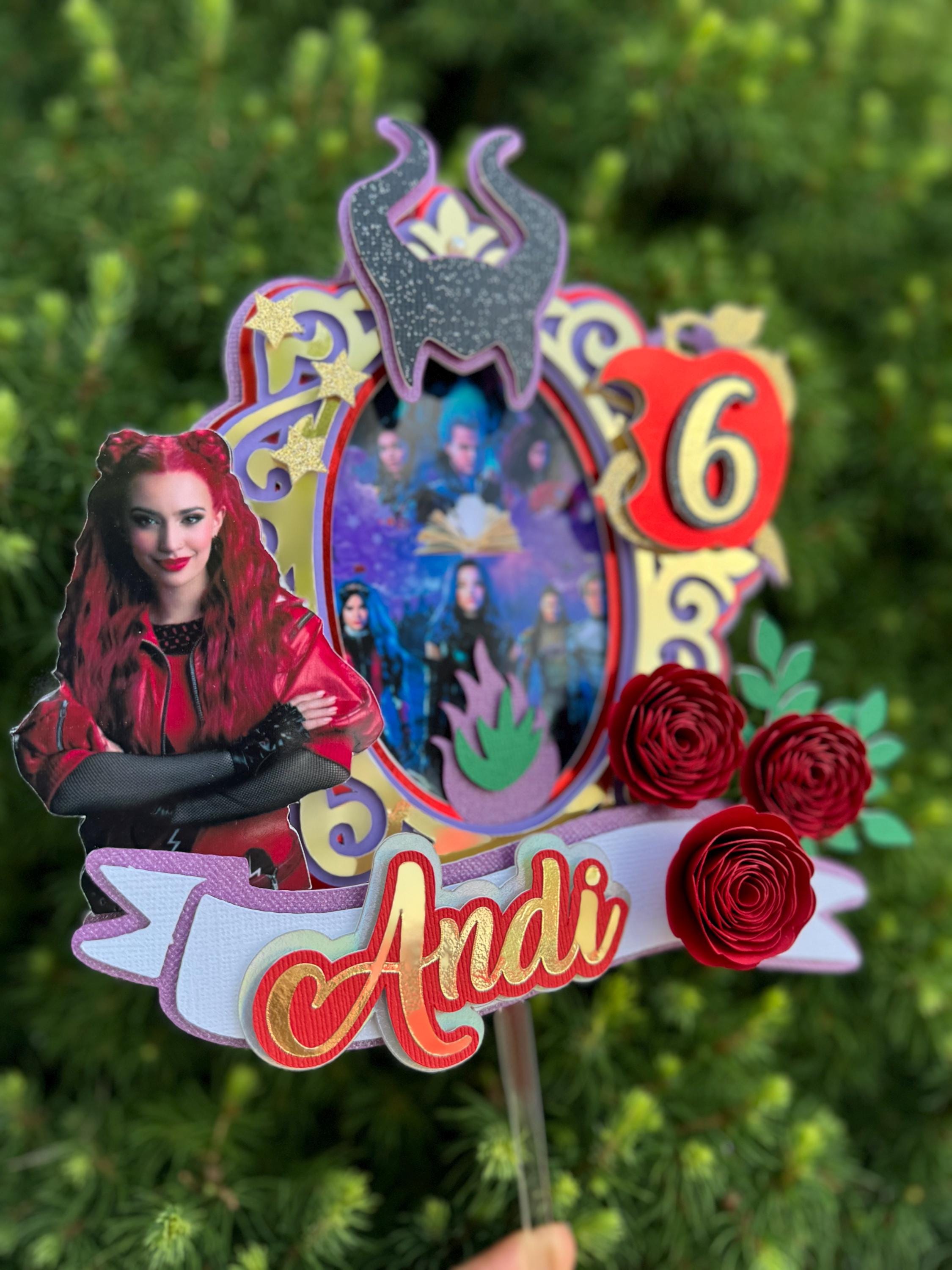 Villains Cake Topper/ Maleficent Cake Topper/ Mal Cake Topper/ Bridge ...