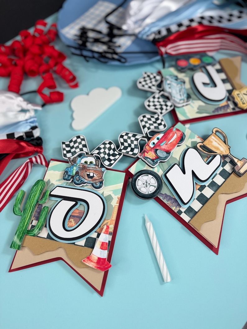 Cars High Chair Banner/ Race Car High Chair Banner/ Cars Birthday ...