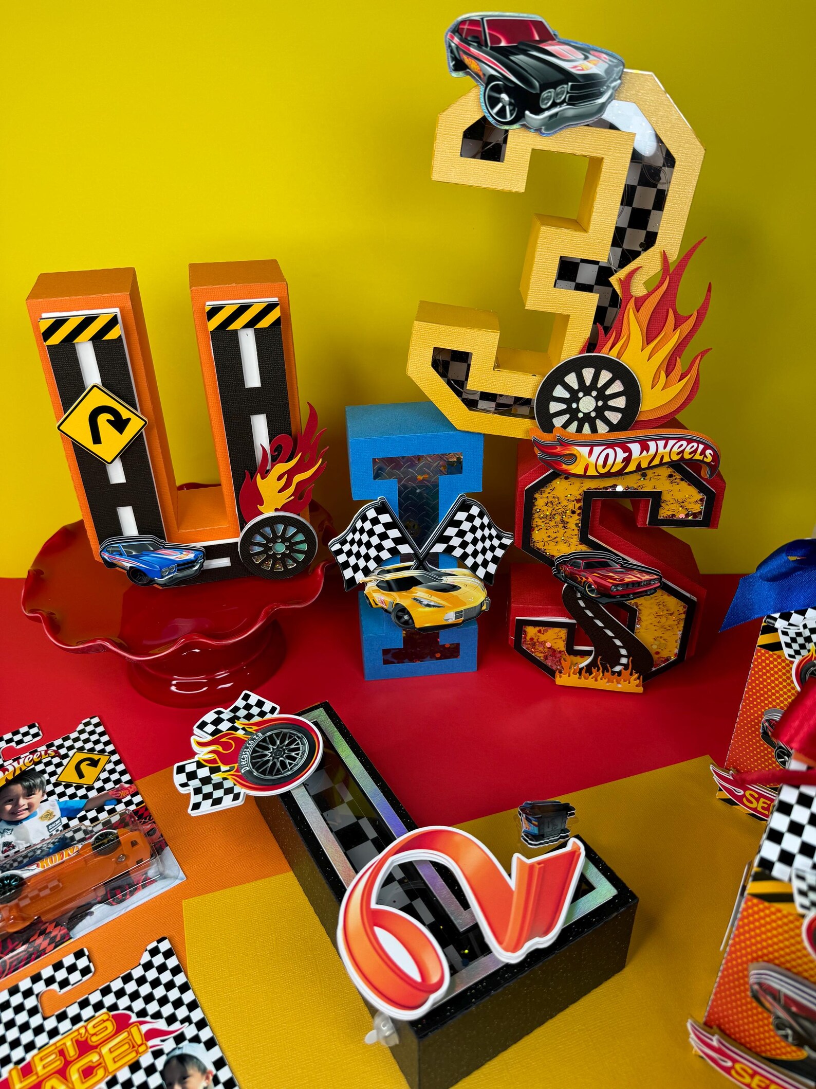Race Car 3D Letter/ Race Car Party Decor/ Racing 3D Letters - Etsy