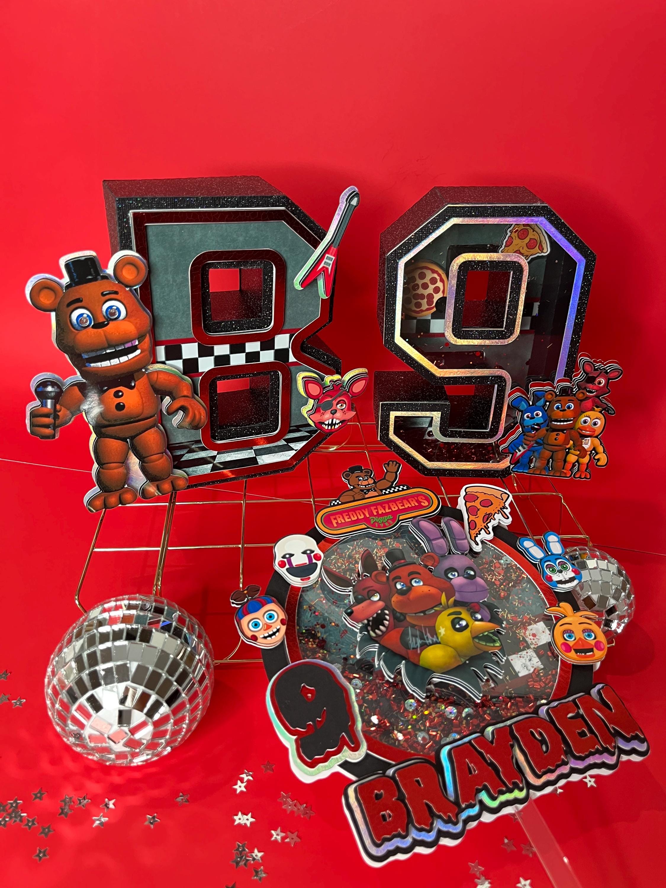 Five Nights at Freddy's Cake Topper/ Freddy's Birthday Party Decor ...