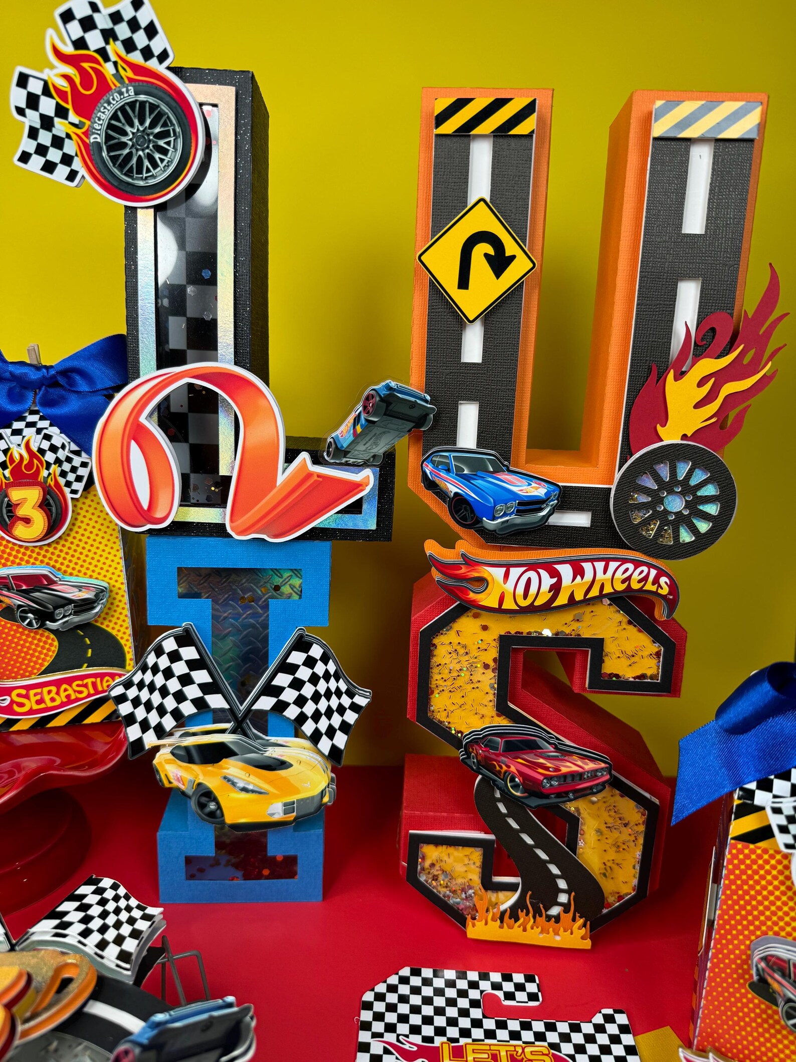 Race Car 3D Letter/ Race Car Party Decor/ Racing 3D Letters - Etsy