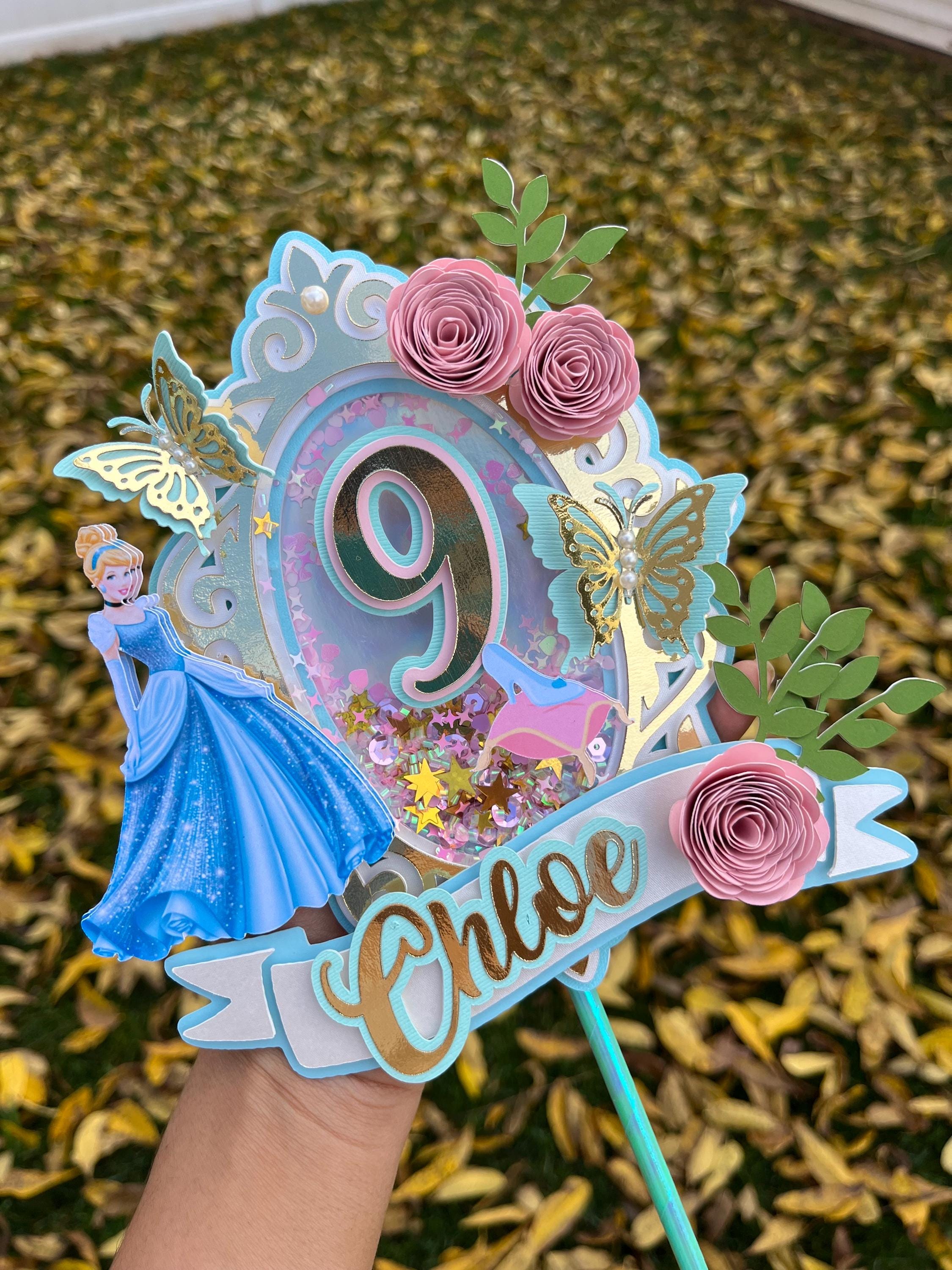Cinderella Cake Topper/ Princess Cake Topper/ Cinderella Party Decor ...