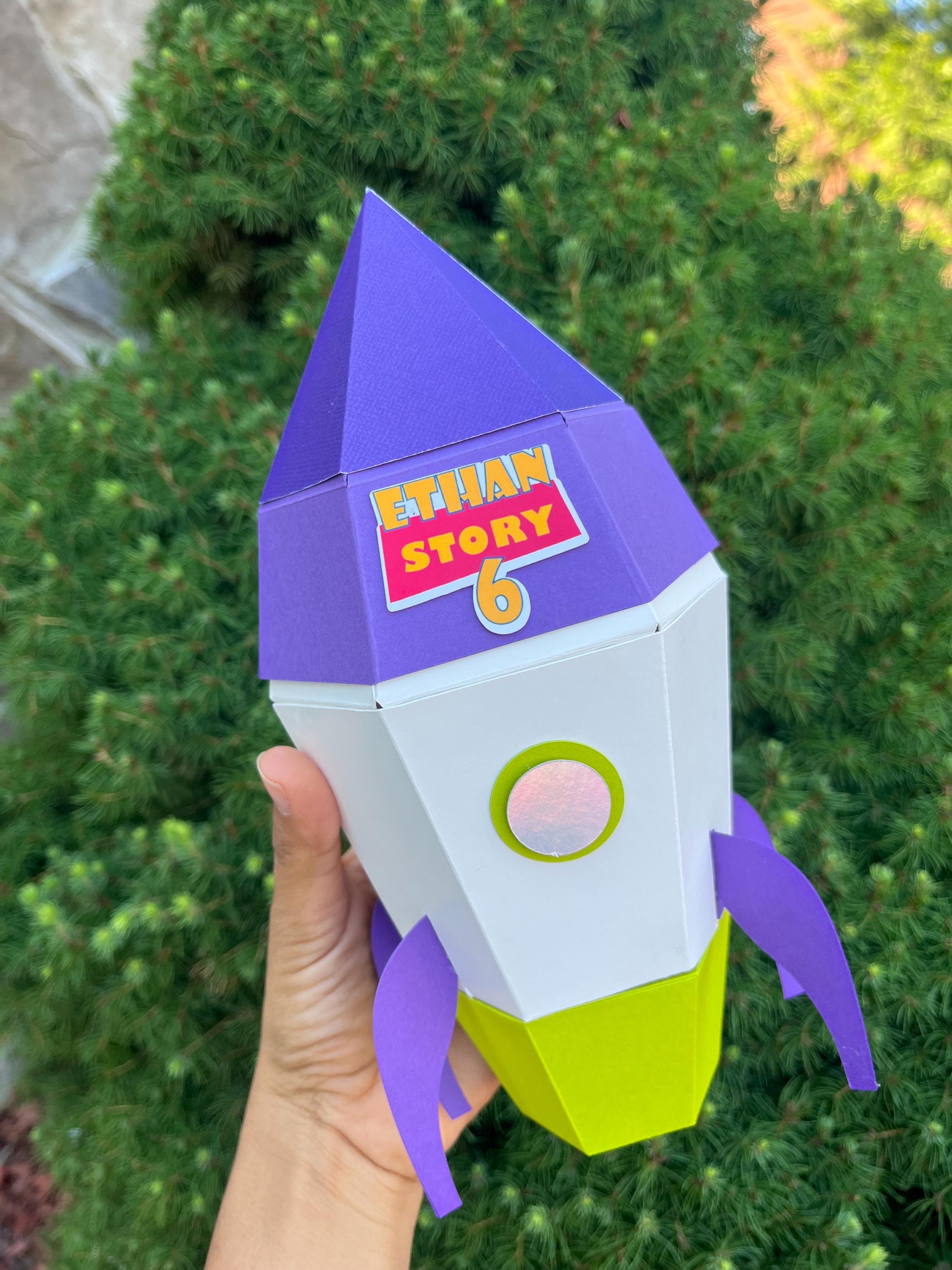 Buzz Lightyear Rocket Favor Boxes/ Two Infinity & Beyond Party Decor ...