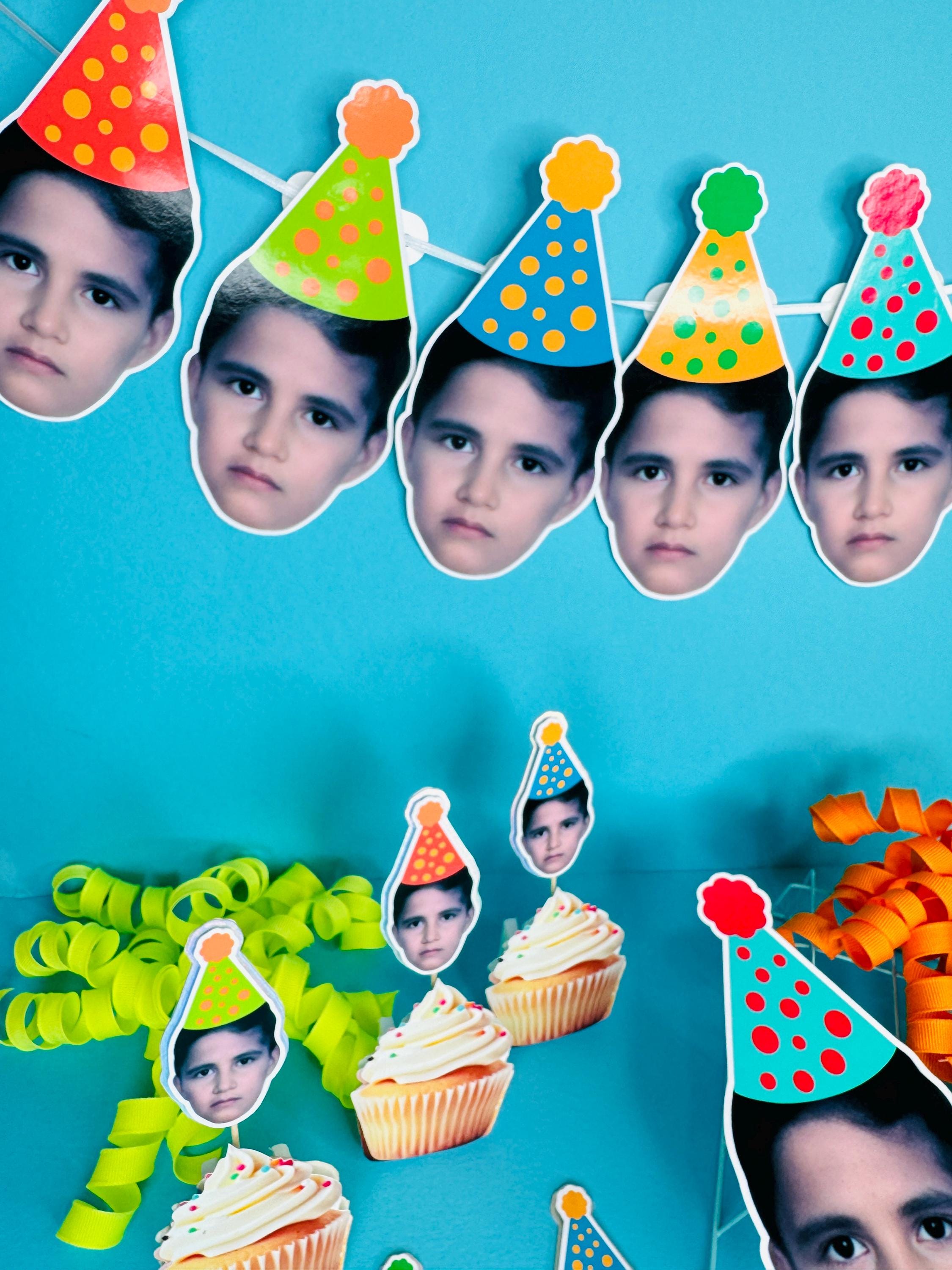 Custom Face Birthday Banner/ Personalized Party Decor - Etsy