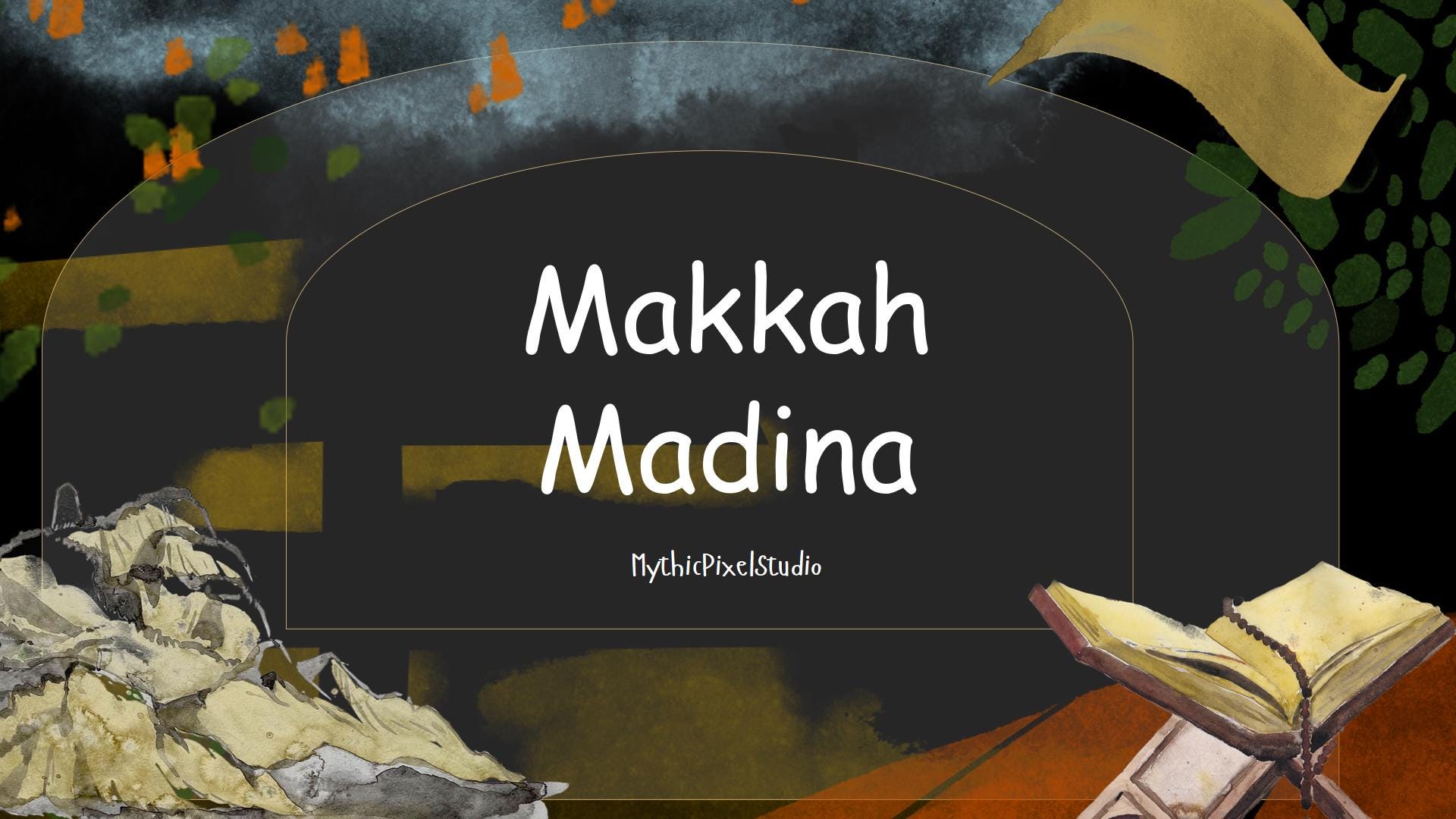 Editable Islamic Presentation Canva Template | Custom Slides for ...