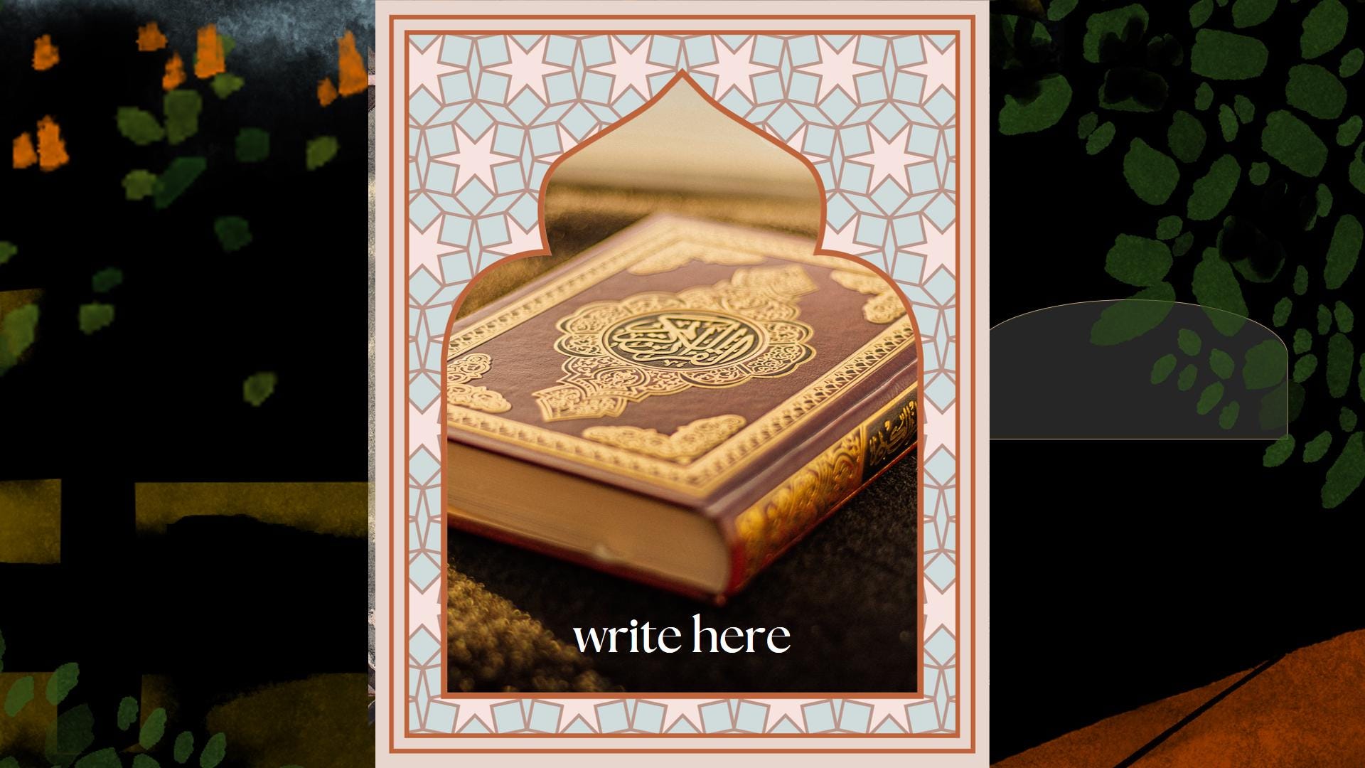 Editable Islamic Presentation Canva Template | Custom Slides for ...