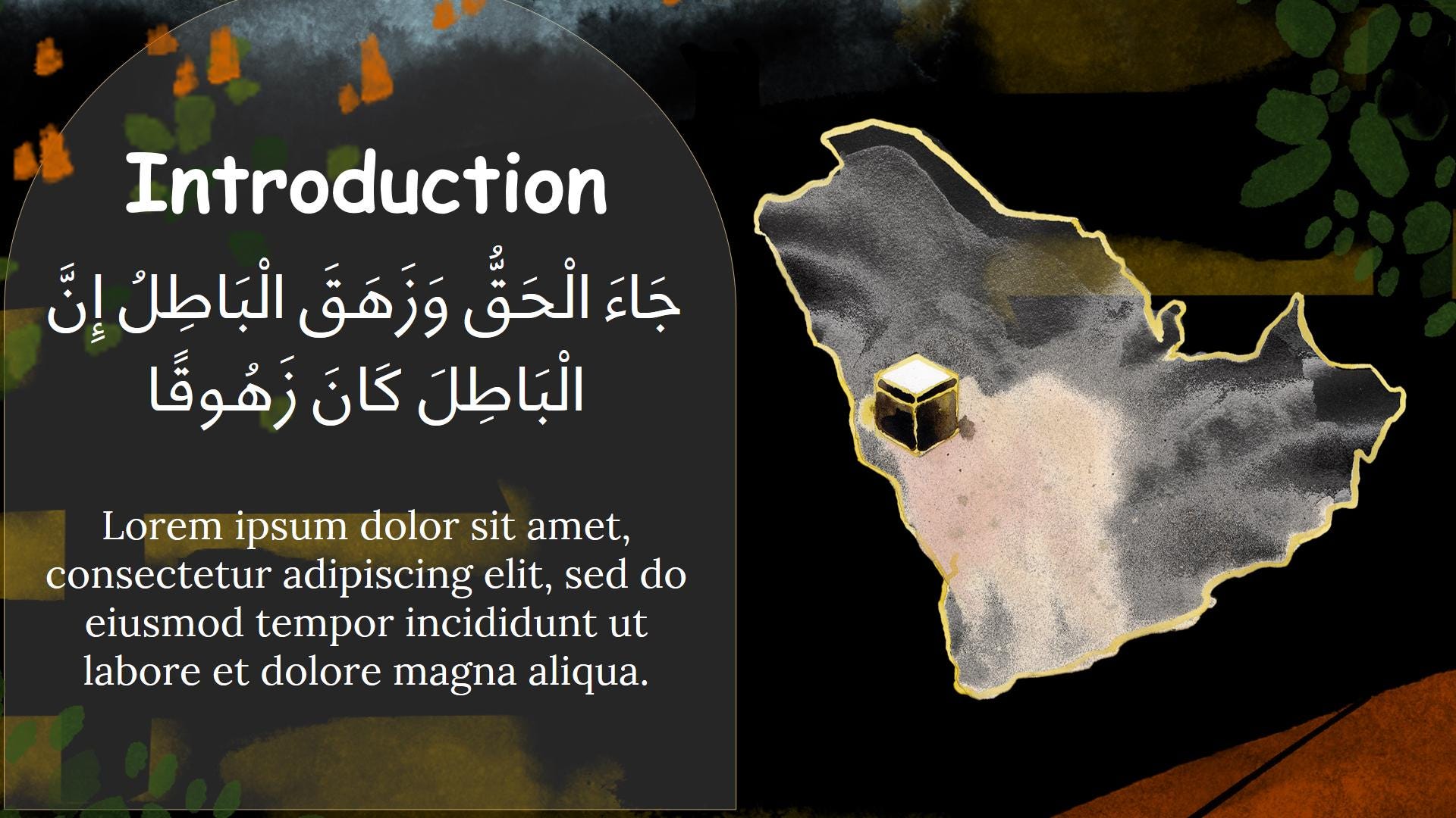 Editable Islamic Presentation Canva Template | Custom Slides for ...