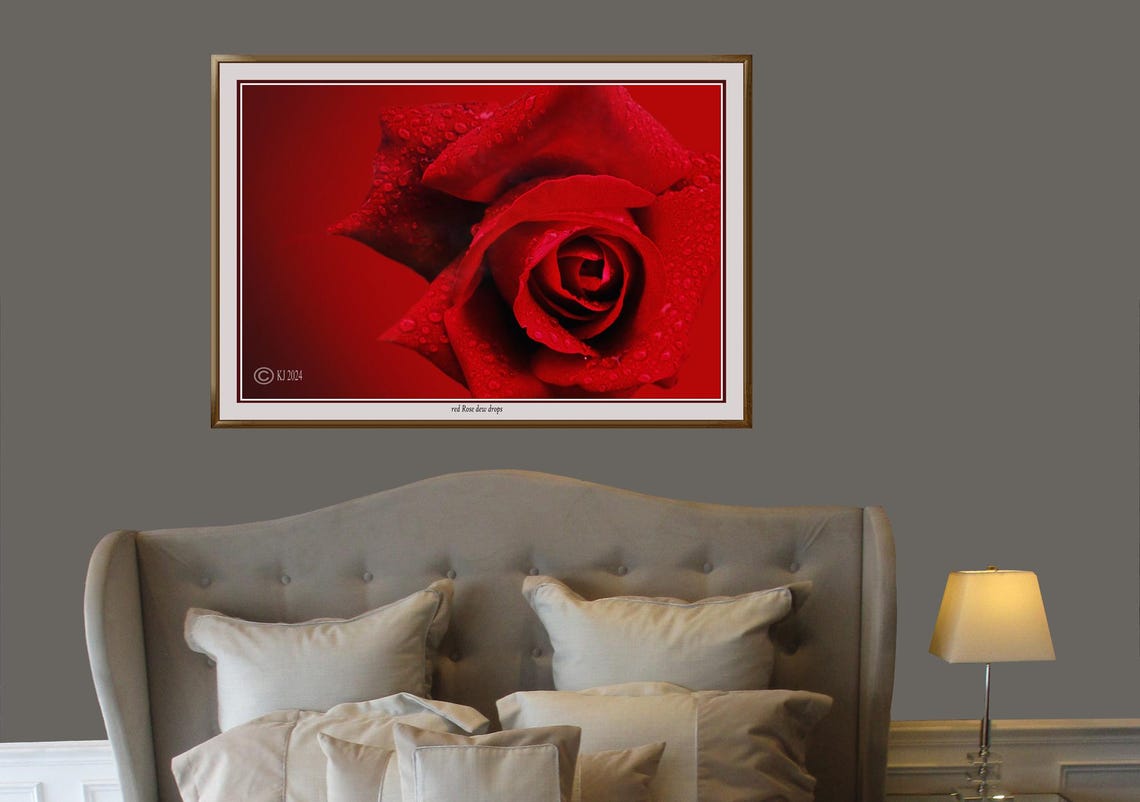 Red Rose Dew Drops - Etsy