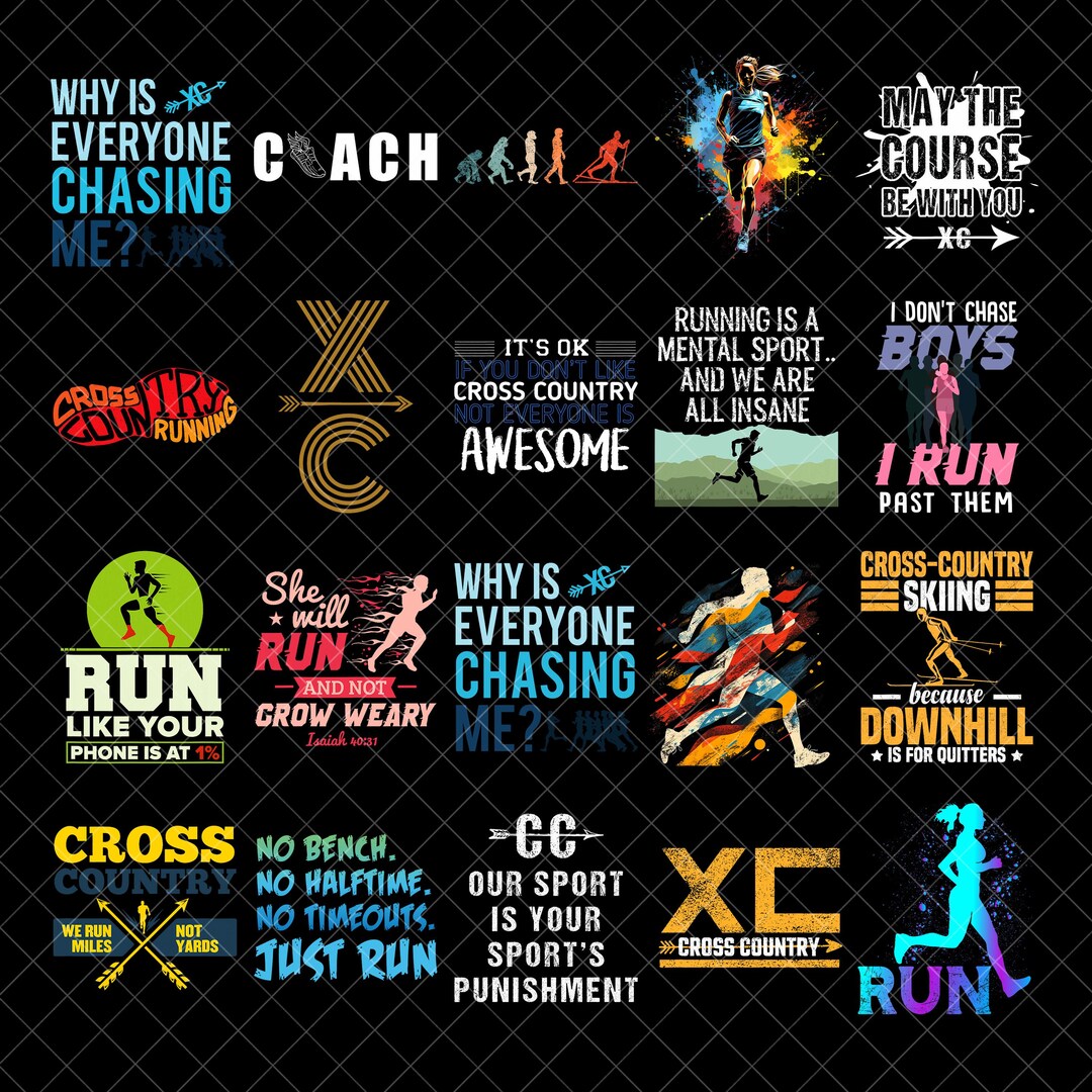 Cross Country Png Bundle, XC Png, Sport Png, Cross Country Running ...