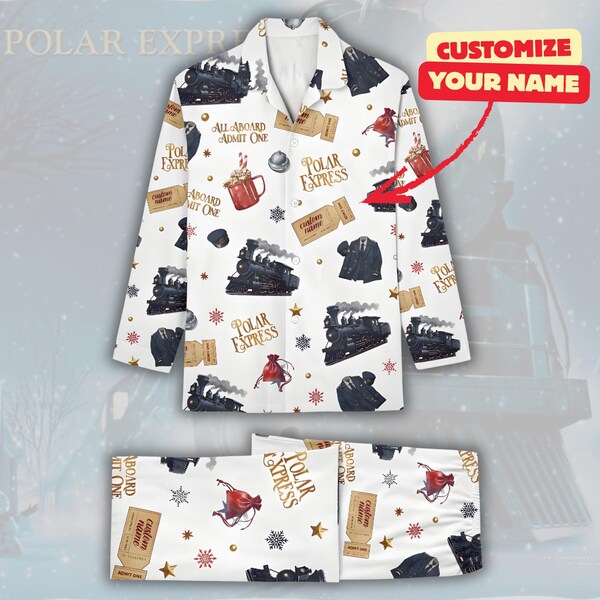Polar Express Pajamas - Etsy UK