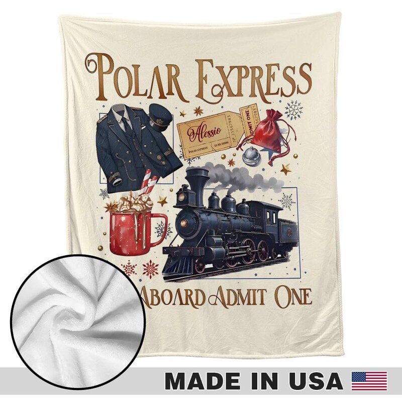 Polar Express Kid Blanket - Etsy