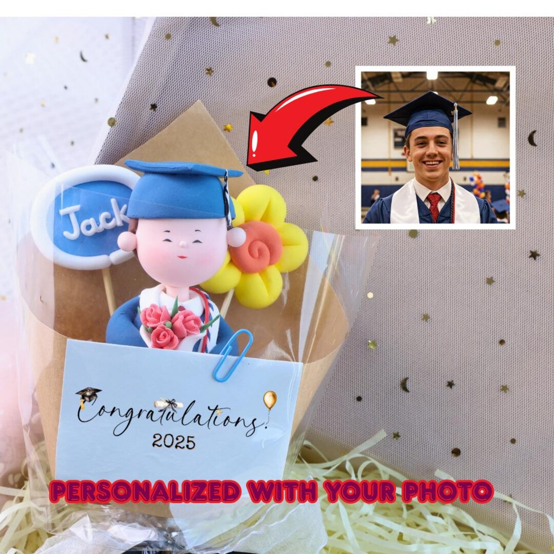 Custom Graduation Clay Doll, Personalized Air Dry Clay Figurine ...