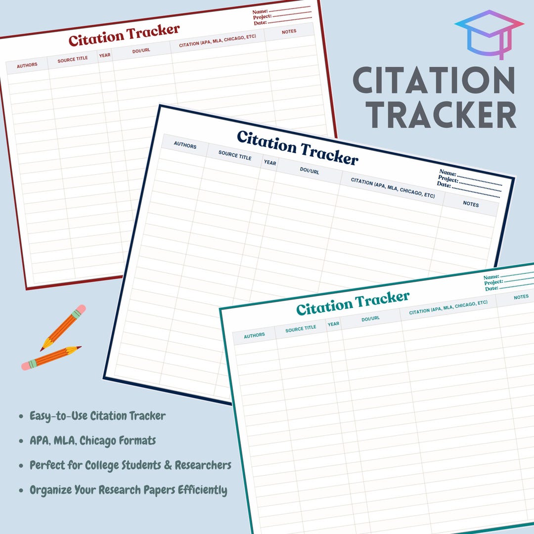 Citation Tracker for College Students | APA, MLA, ALL Formats ...