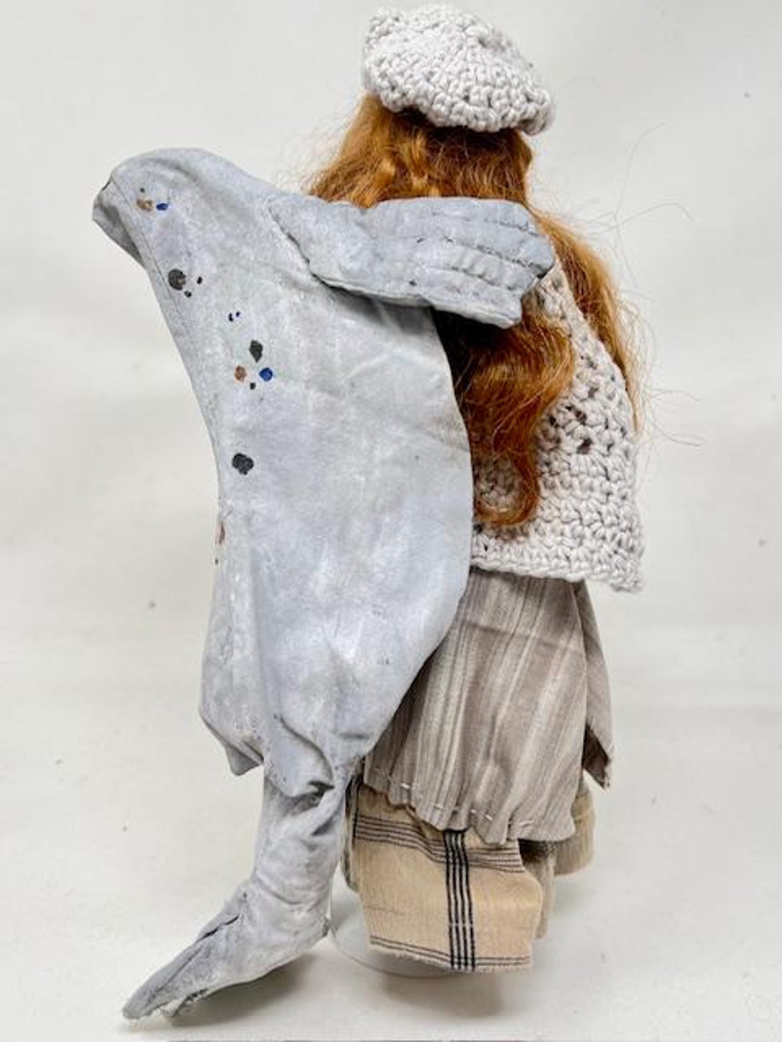 Selkie Art Doll, Cloth Seal, Mixed Media Art Sculpture, Free Shipping ...