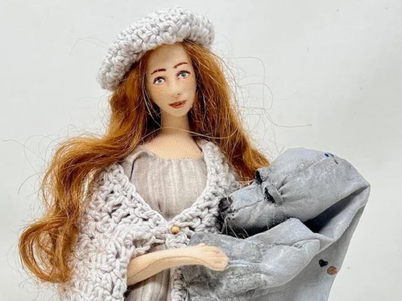 Selkie Art Doll, Cloth Seal, Mixed Media Art Sculpture, Free Shipping ...