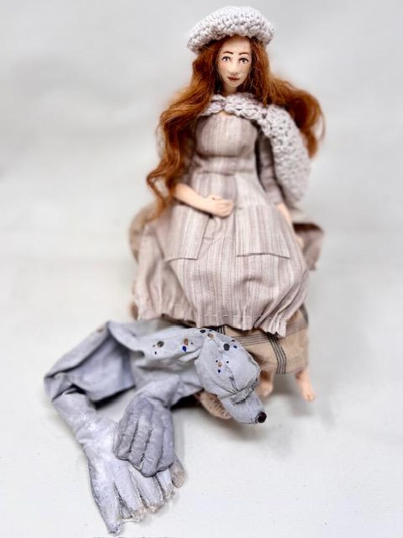 Selkie Art Doll, Cloth Seal, Mixed Media Art Sculpture, Free Shipping ...