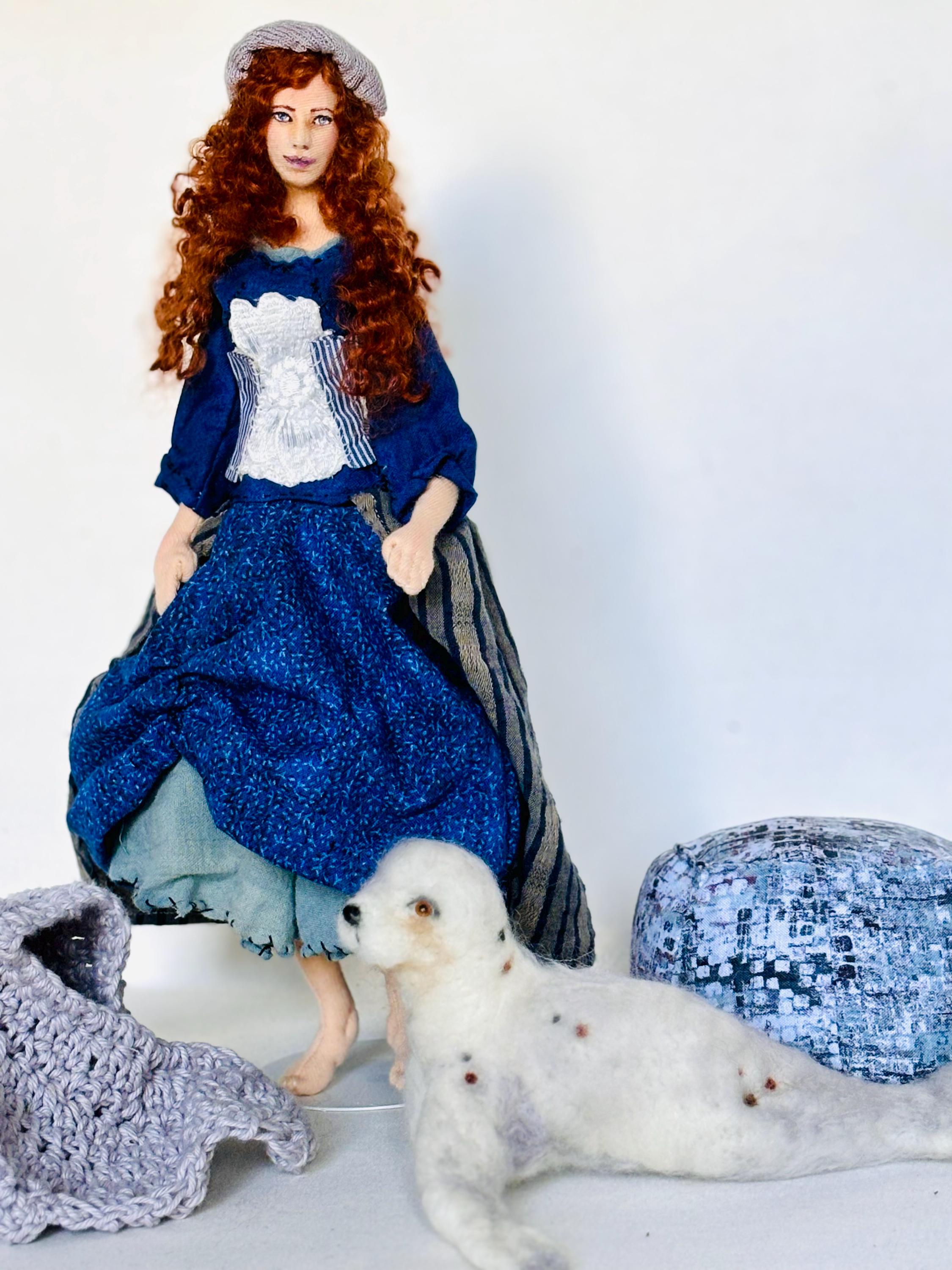 Selkie Art Doll, Needle Felt Seal, Selkie Folktale, OOAK, Free Shipping ...