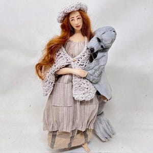Selkie Art Doll, Cloth Seal, Mixed Media Art Sculpture, Free Shipping ...
