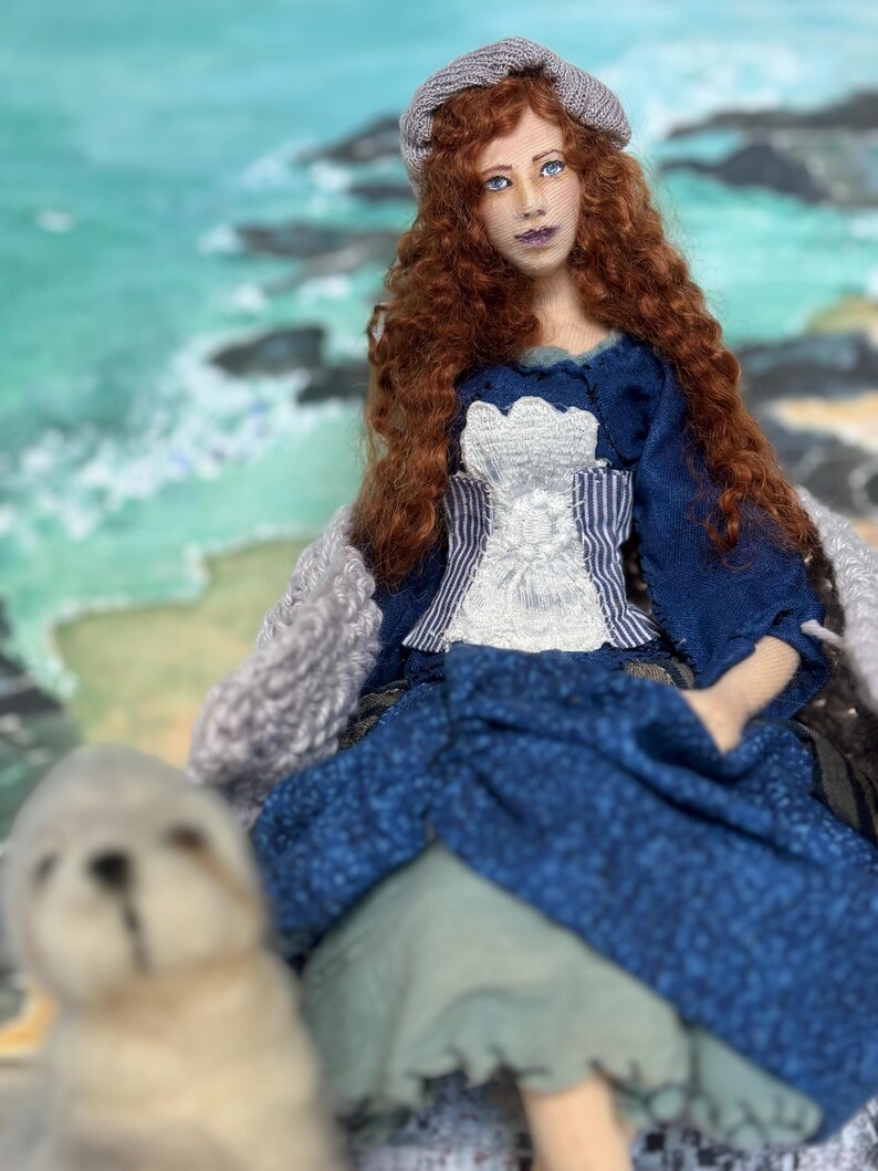 Selkie Art Doll, Needle Felt Seal, Selkie Folktale, OOAK, Free Shipping ...