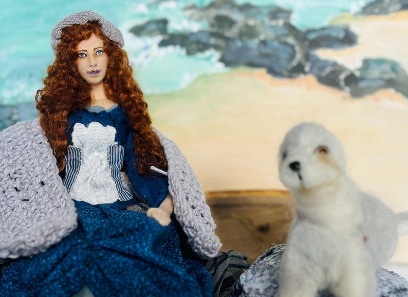 Selkie Art Doll, Needle Felt Seal, Selkie Folktale, OOAK, Free Shipping ...