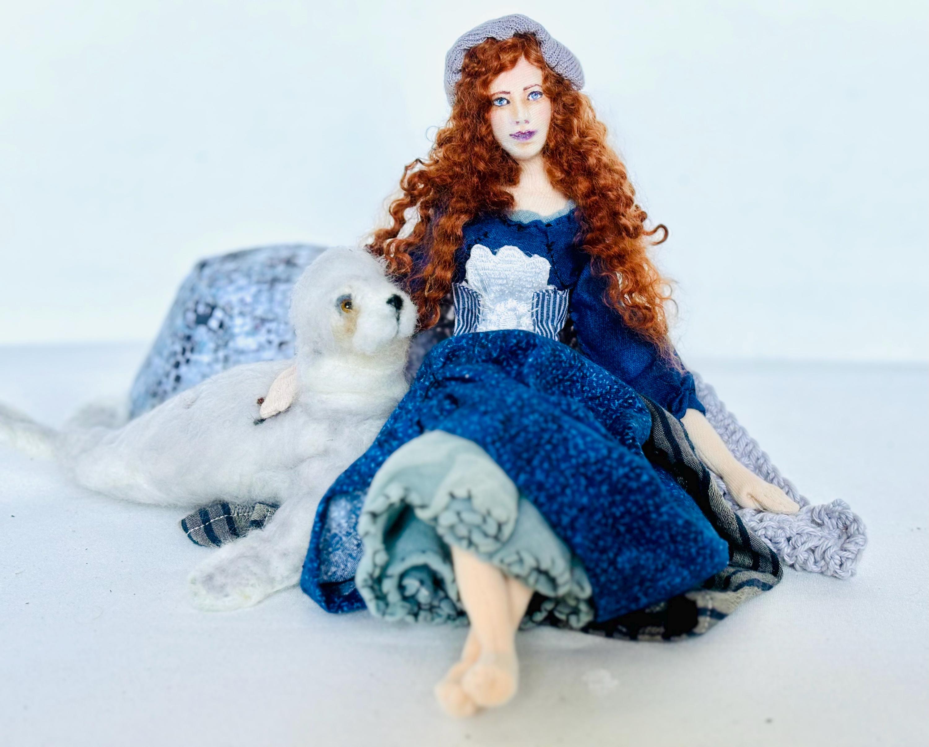 Selkie Art Doll, Needle Felt Seal, Selkie Folktale, OOAK, Free Shipping ...