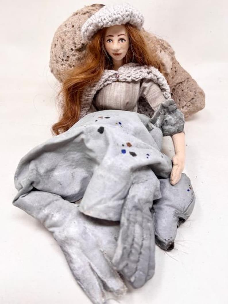 Selkie Art Doll, Cloth Seal, Mixed Media Art Sculpture, Free Shipping ...