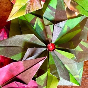 Origami Wreaths With Patterns and Colors - Etsy