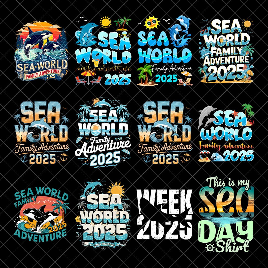 Sea World Family Adventure 2025 Png Bundle, Seaworld Adventure Png ...