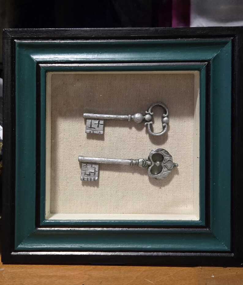 Shadow Box - Two Keys - Etsy