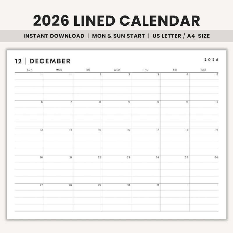 2026 Daily Box Calendar - Etsy