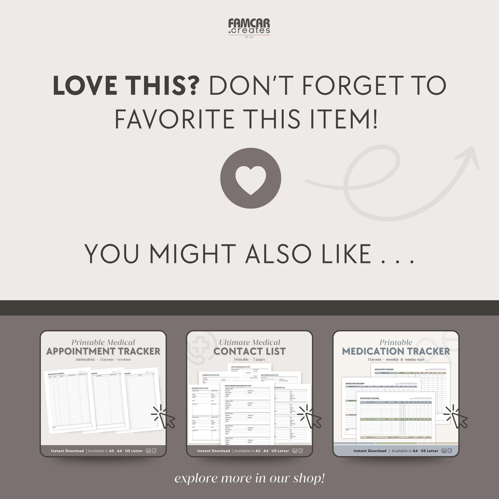 Medical Expense Tracker, Printable Hospital Bills, Health Budget ...