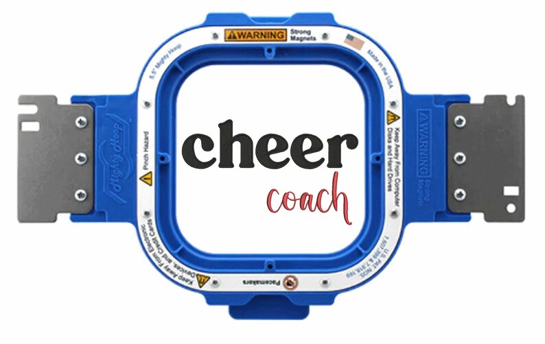 Cheer Coach Embroidery Design | Instant Download Machine File (DST, PES ...