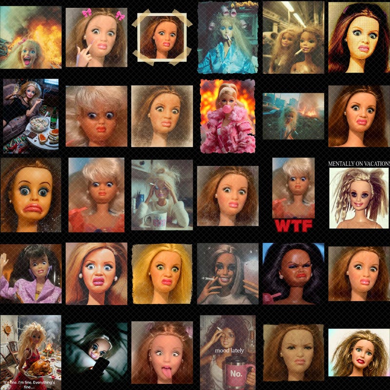 Disgusted Barbie Face Png - Etsy