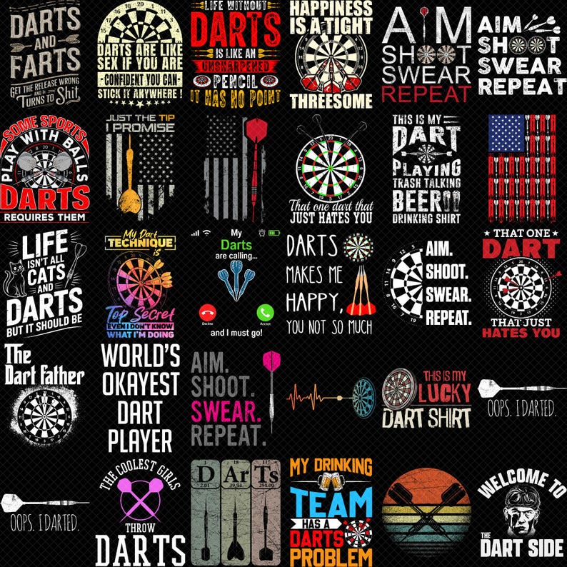 Darts PNG Bundle, Dart Quotes Png, Dart Player Png, Dart Board Png ...