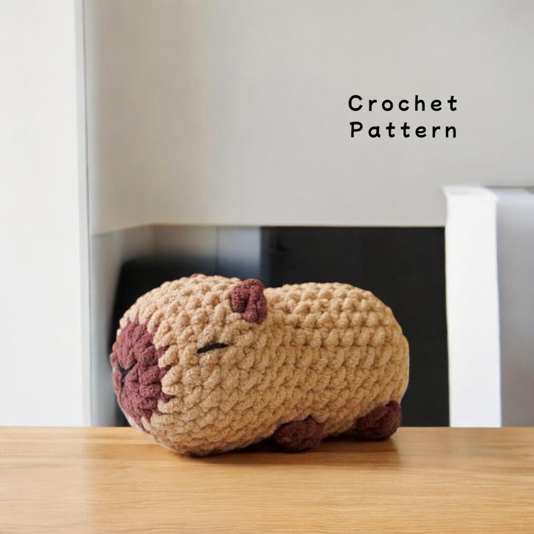 No Sew Capybara Crochet Pattern, Amigurumi Plushie PDF Pattern ...