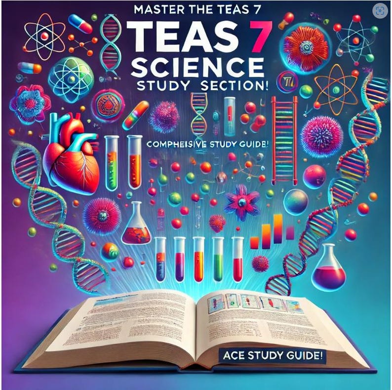 Teas7 Science Study Guide Question Bank - Etsy