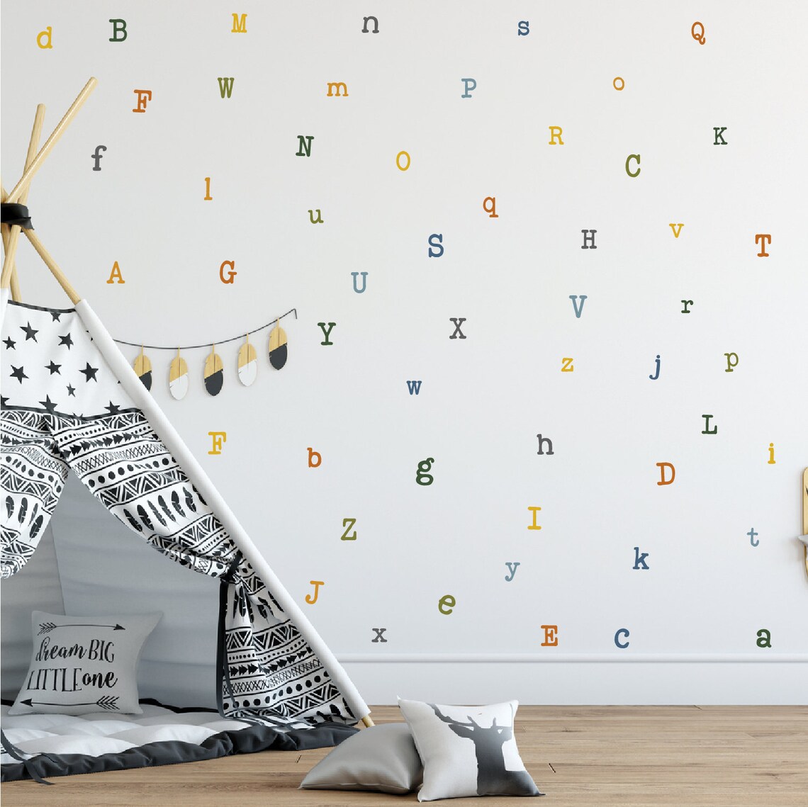 ABC Letter Wall Decals - Etsy