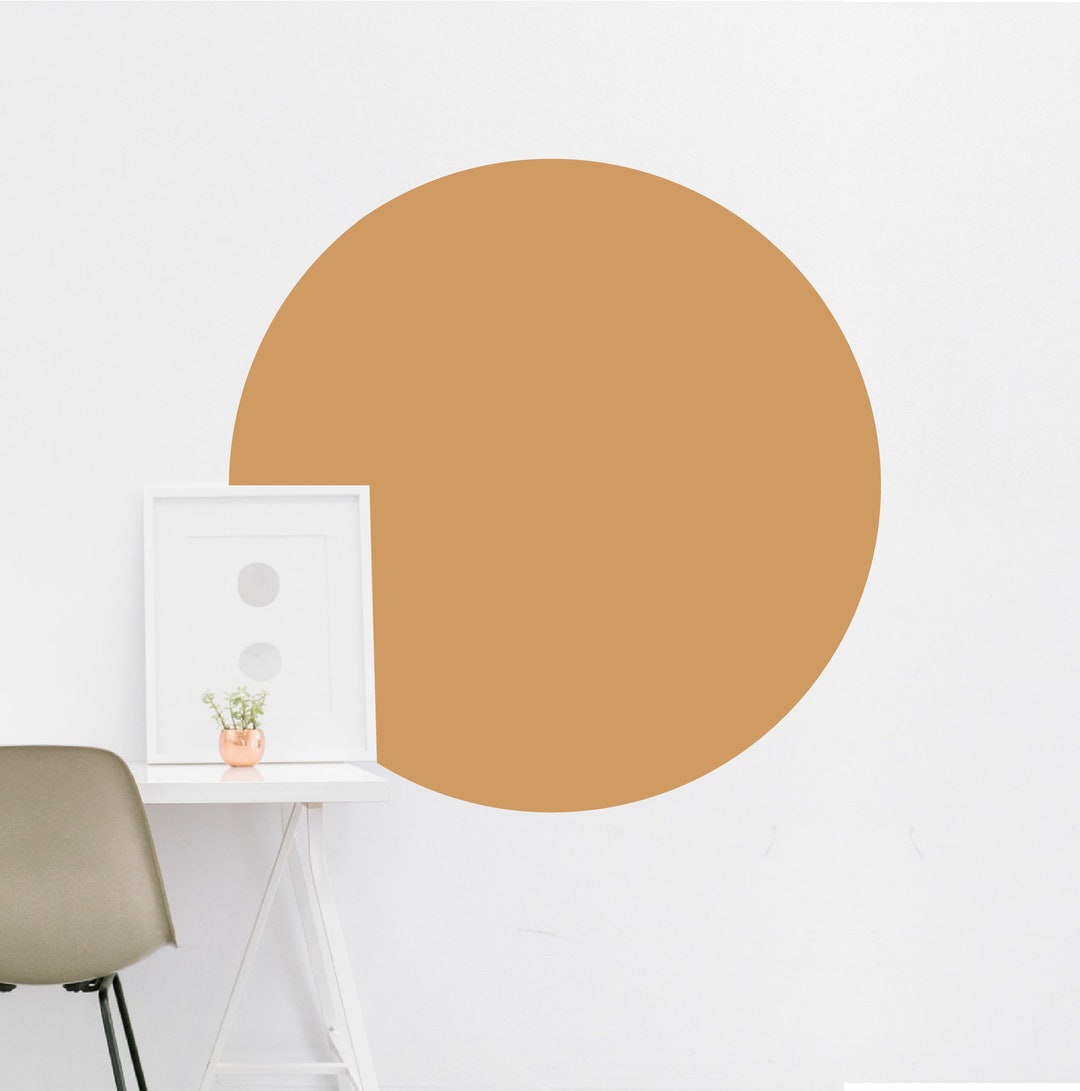 Large Circle Wall Sticker - Geometric Decor - Modern Wall Art ...