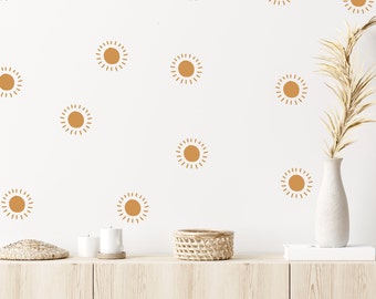 Wall Decal Boho Sun Sun Wall Sticker | Etsy