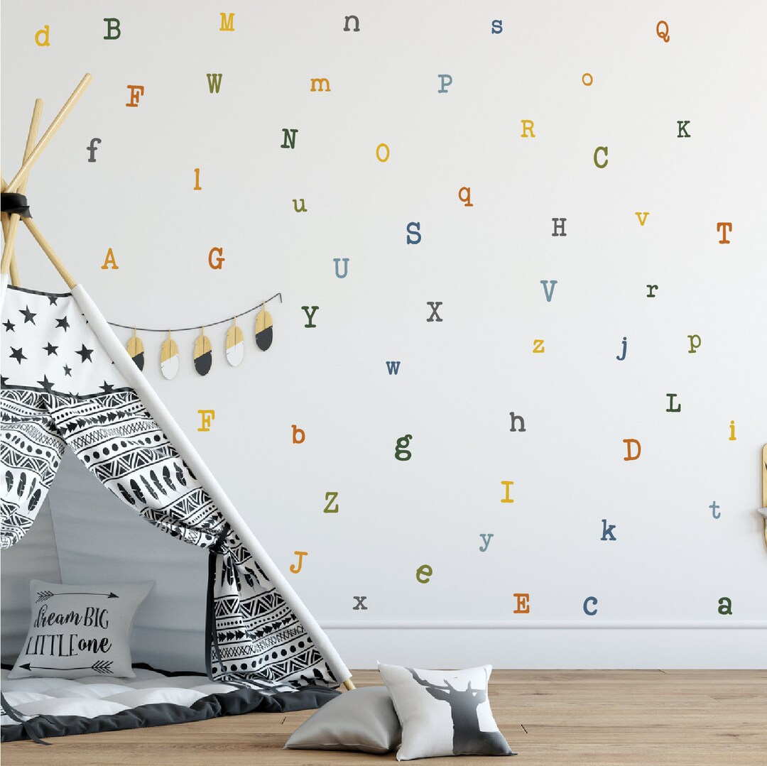 Vinyl Wall Decal ABC Wall Decal - Animal Alphabet Decal - Nursery Wall ...