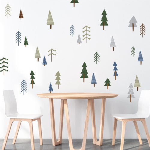 Wall Decal Magical Woodland Forest Nursery Kids Room - Etsy